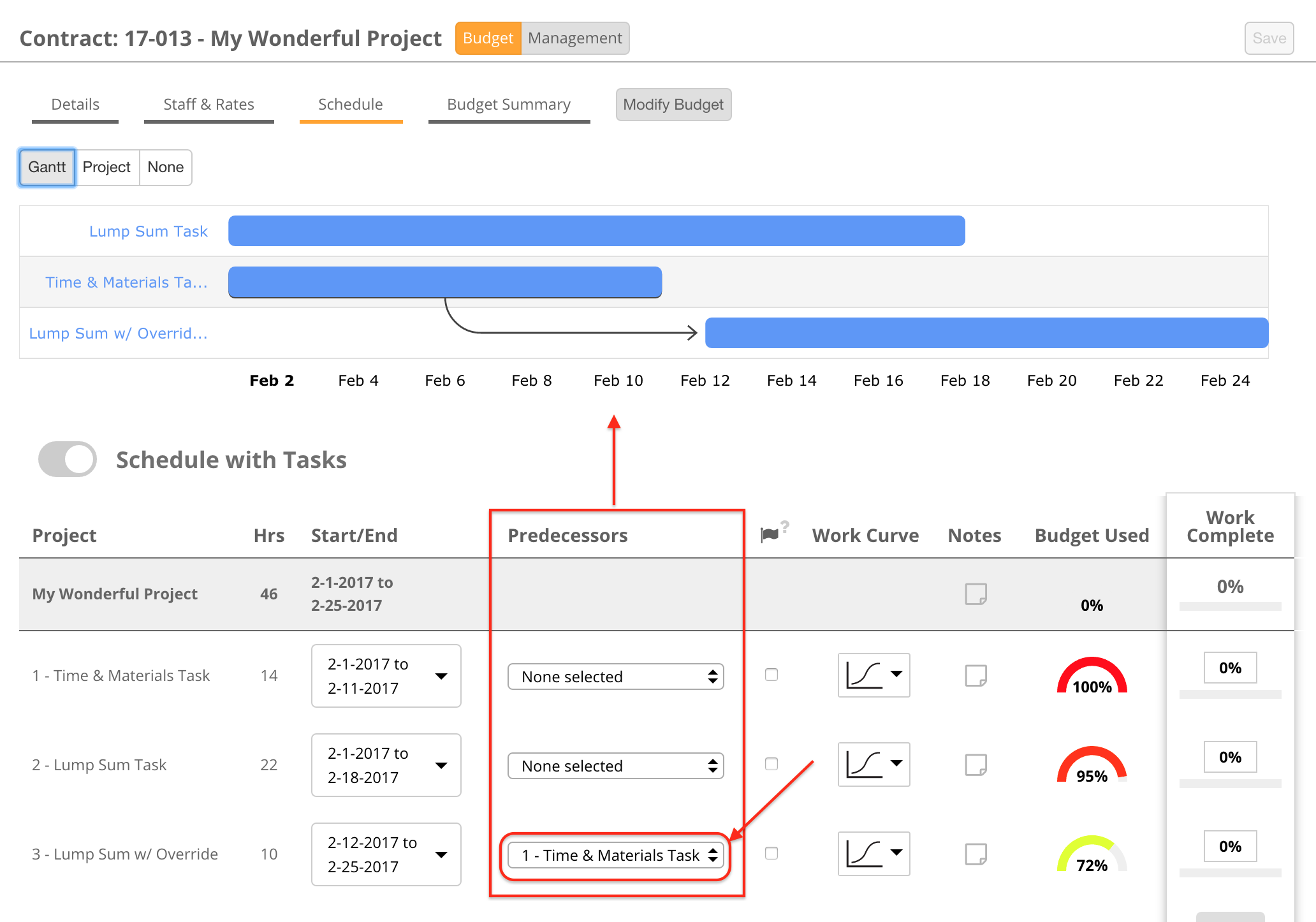 Project Schedule – SQUAVA Support