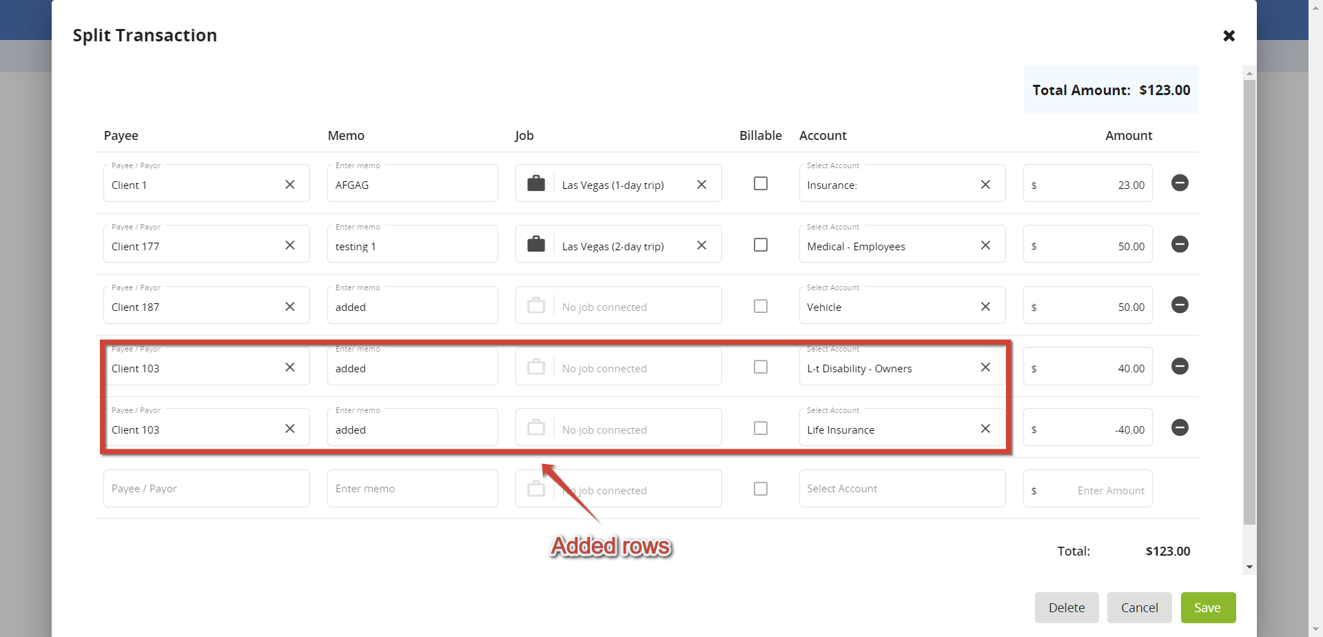 Split Bank Transactions – SQUAVA Support