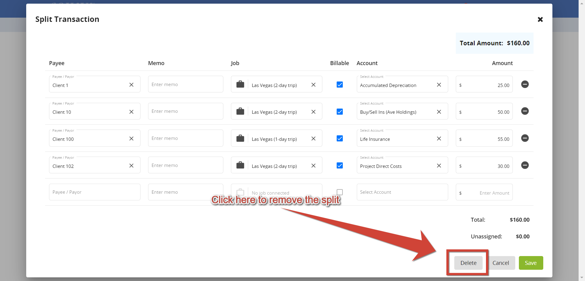 Split Bank Transactions – SQUAVA Support