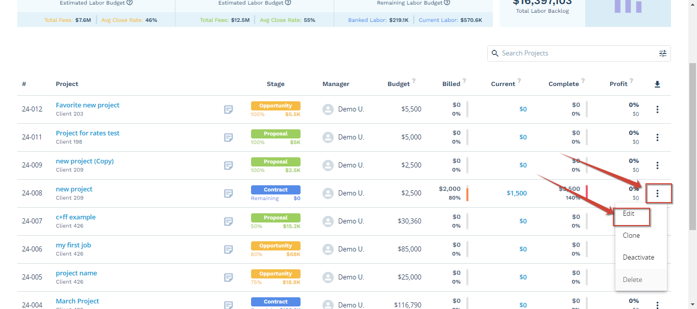 Adding Projects – SQUAVA Support