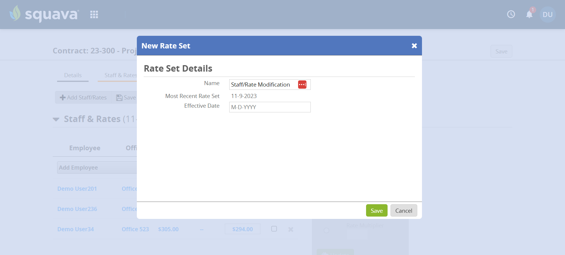 Creating Project Budgets – SQUAVA Support