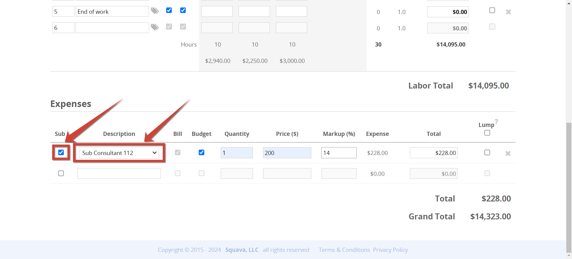 Creating Project Budgets – SQUAVA Support